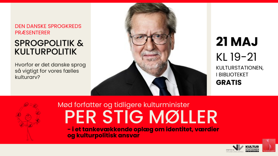 Per Stig Møller holder foredrag om det danske sprog og dets betydning ...
